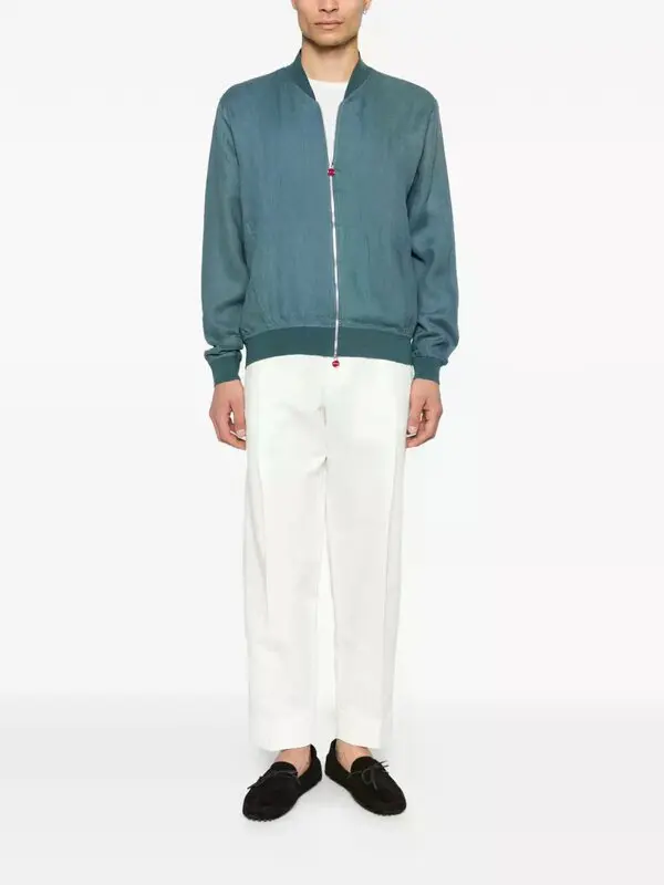 BRIGLIA 1949 Pleated Front Button Closure Trousers - White