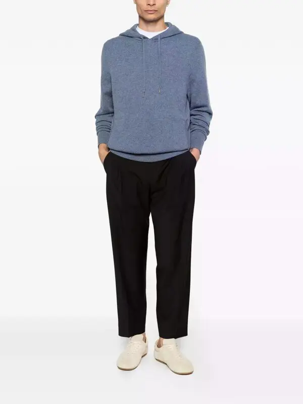 Eric Bompard Long-sleeve Cashmere Hoodie - Blue
