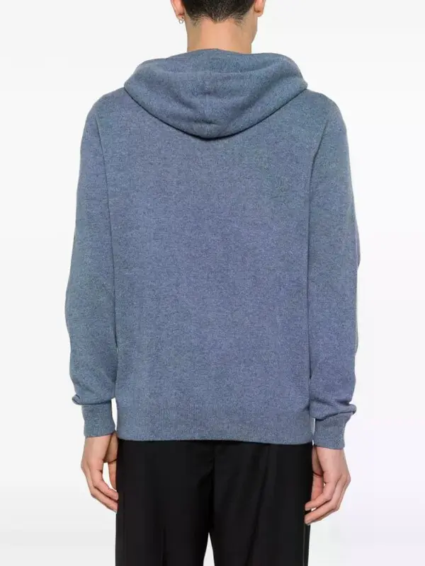 Eric Bompard Long-sleeve Cashmere Hoodie - Blue