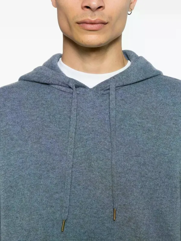 Eric Bompard Long-sleeve Cashmere Hoodie - Blue