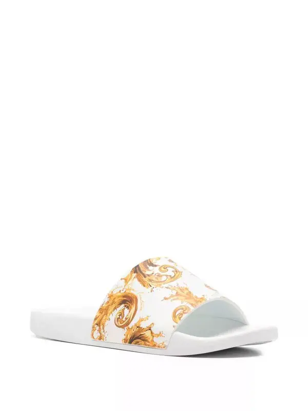 Versace Printed Slip-on Slides