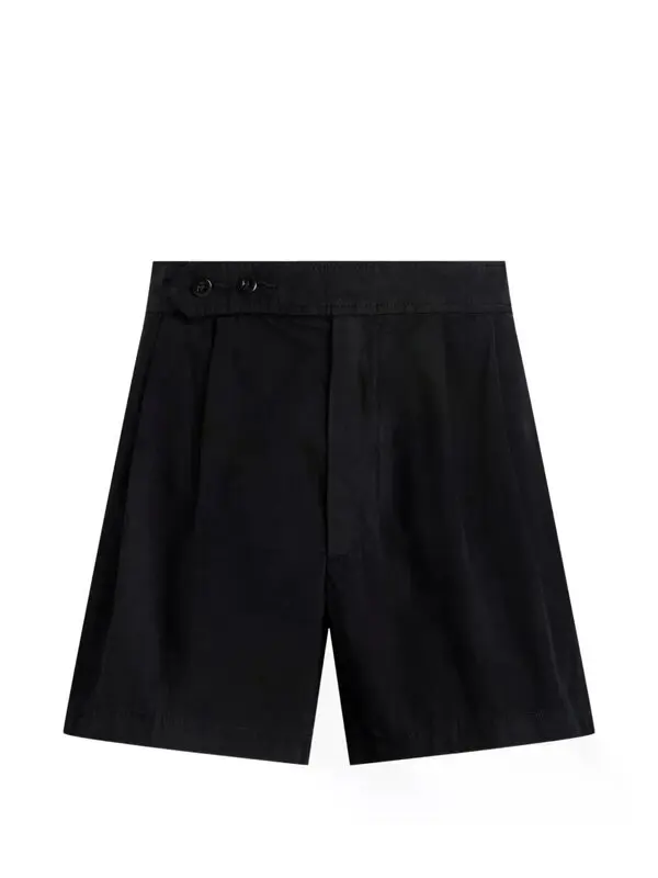 Polo Ralph Lauren Pleated Cotton Shorts - Black