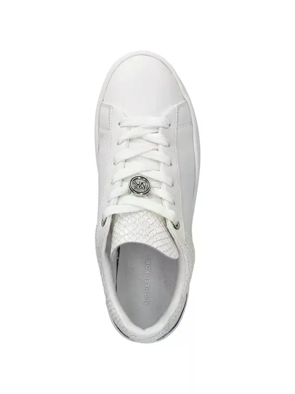 Michael Kors Dottie Reptile-effect Platform Sneakers