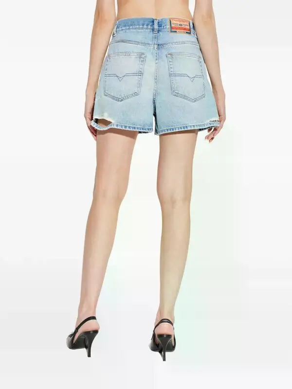 DIESEL® De-helios Ripped Denim Shorts