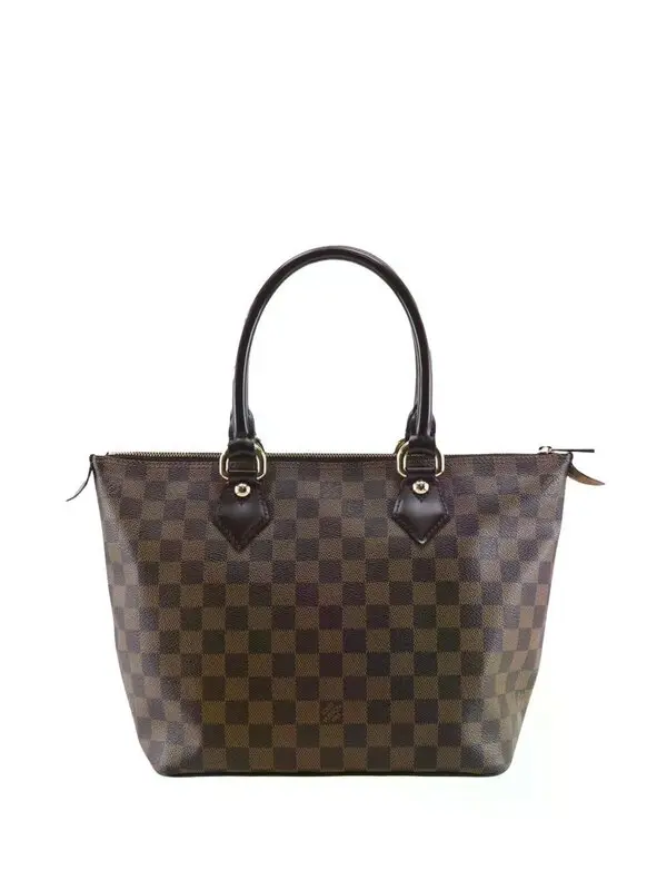 LOUIS VUITTON Damier Ebene Saleya Pm Handbag - Brown