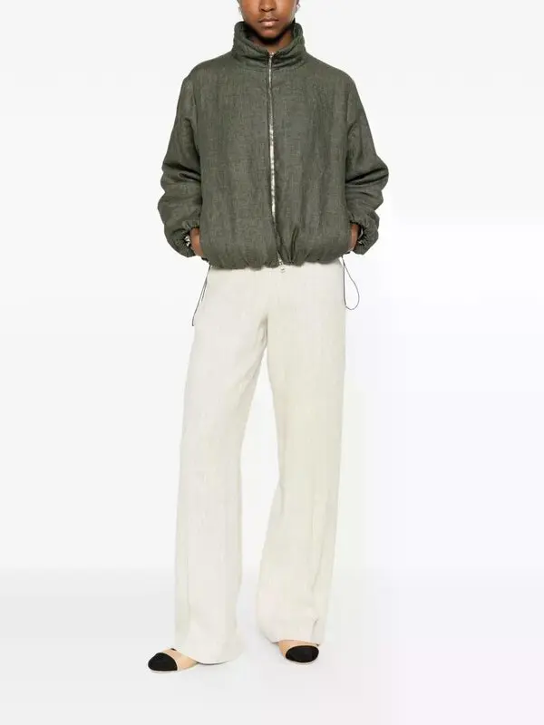 Herno Zip-up Bomber Jacket - Green