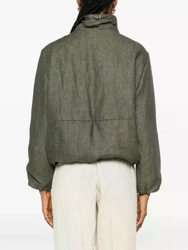 Herno Zip-up Bomber Jacket - Green