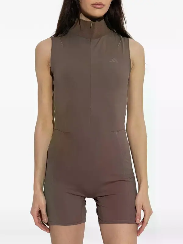 Adidas X Entire Studios High-neck Sleeveless Jumpsuit - Brown