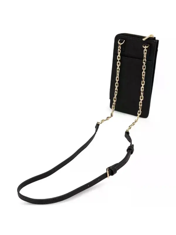 Patrizia Pepe Chain-strap Phone Crossbody Bag - Black