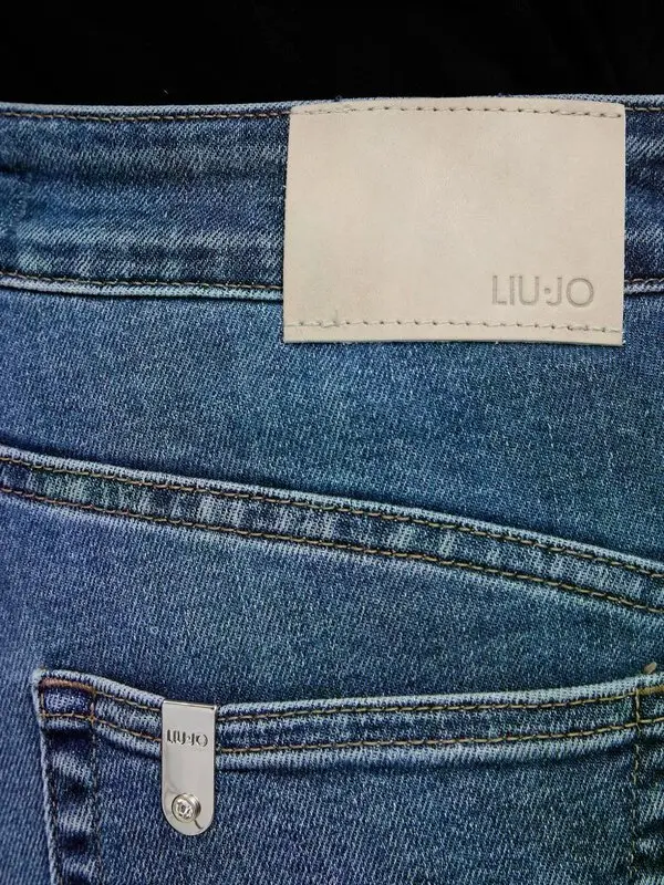 Liu Jo Skinny Jeans With Frayed Hem - Blue