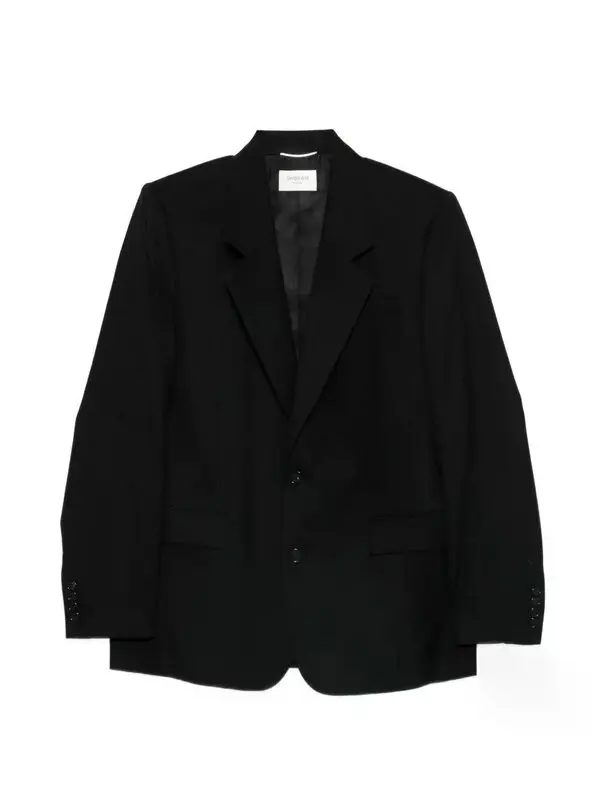 Saint Laurent Peak-lapel Single-breasted Blazer - Black