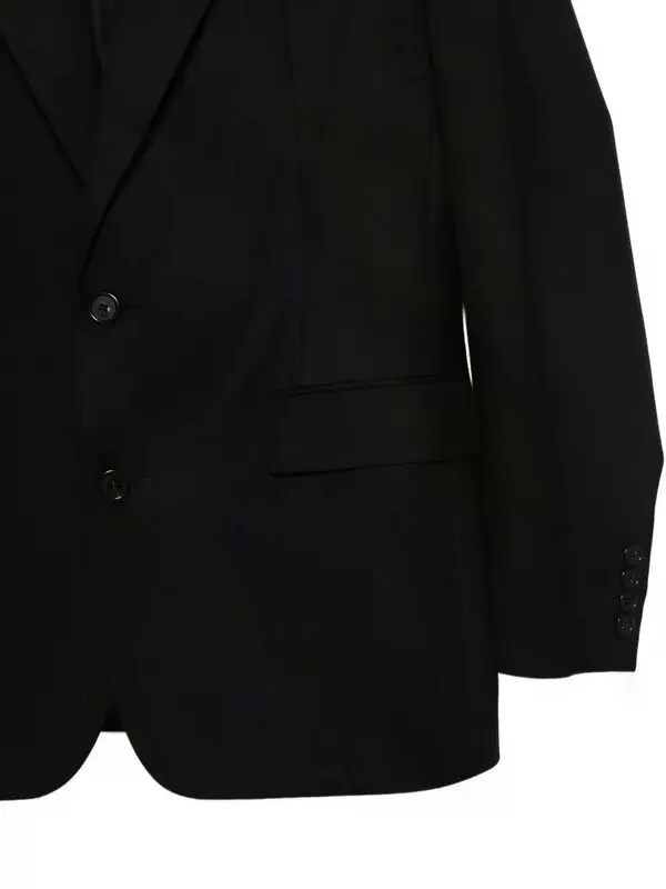 Saint Laurent Peak-lapel Single-breasted Blazer - Black