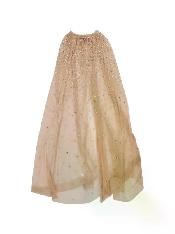 NEEDLE & THREAD Sequined Open-front Cape