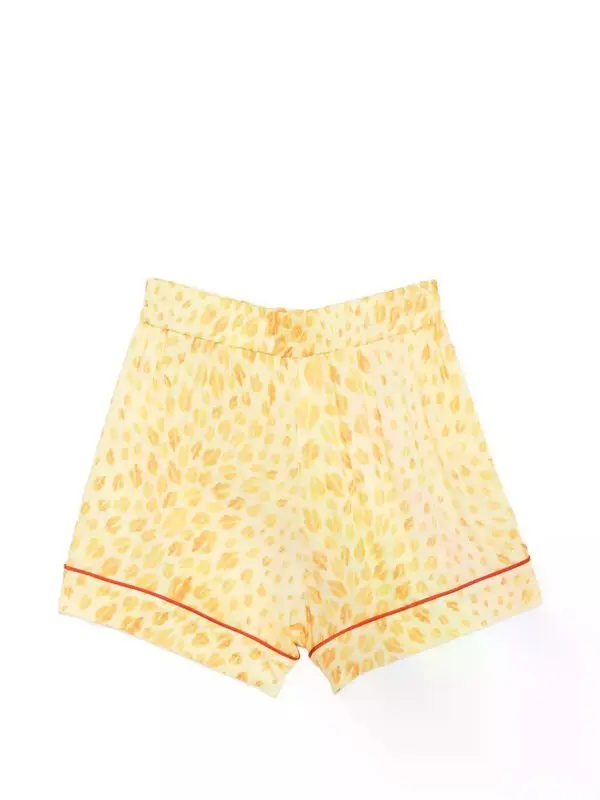 Just Cavalli Printed Trim Shorts - Yellow