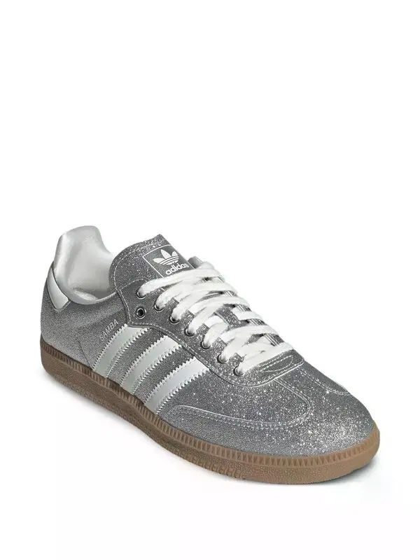 Adidas Samba Og Striped Sneakers - Silver