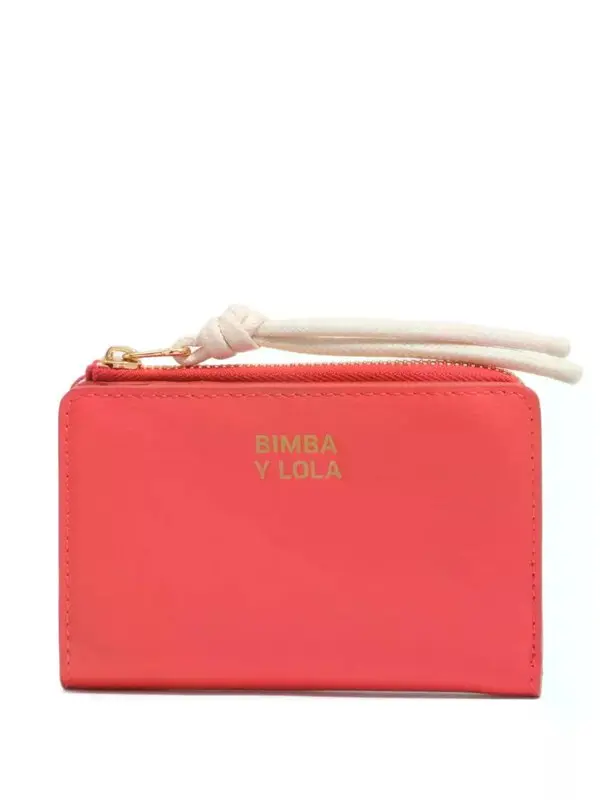 Bimba Y Lola Logo-detail Leather Wallet - Red