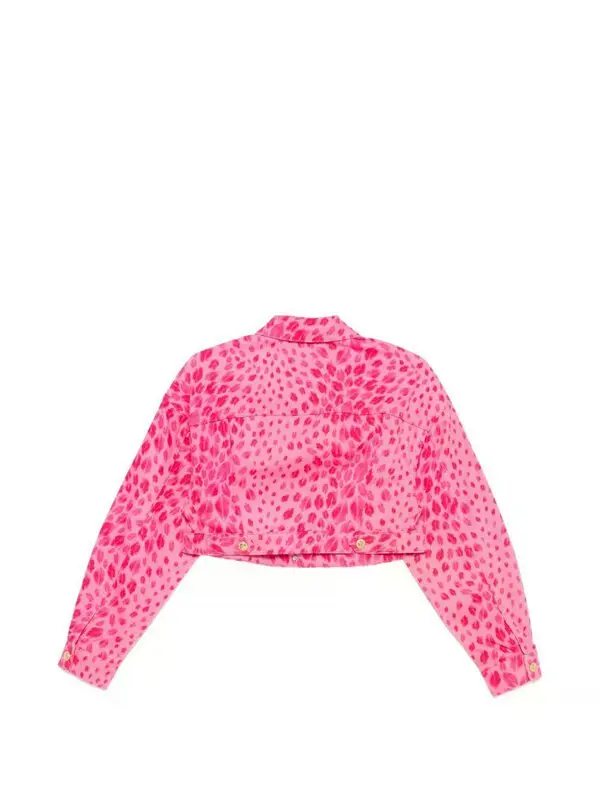 Just Cavalli Animal Print Cropped Jacket