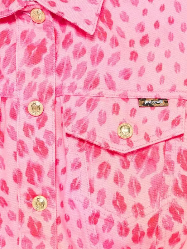 Just Cavalli Animal Print Cropped Jacket