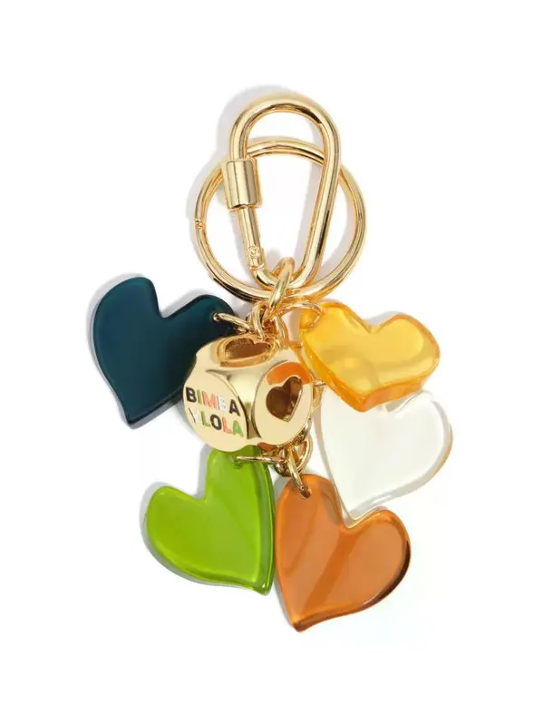Bimba Y Lola Heart-shaped Keychain - Gold