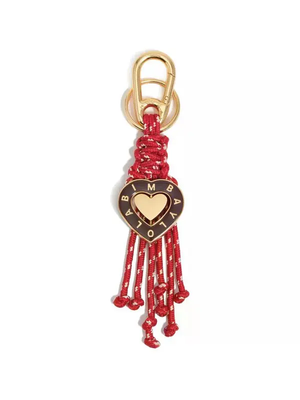 Bimba Y Lola Heart Motif Keyring - Red