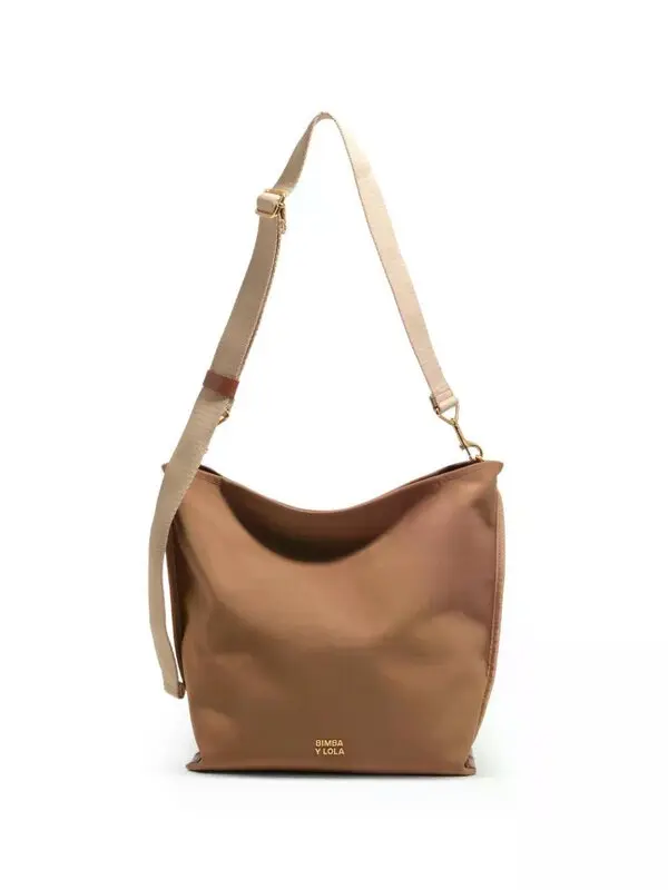 Bimba Y Lola Medium Carlino Shoulder Bag With Adjustable Strap - Brown
