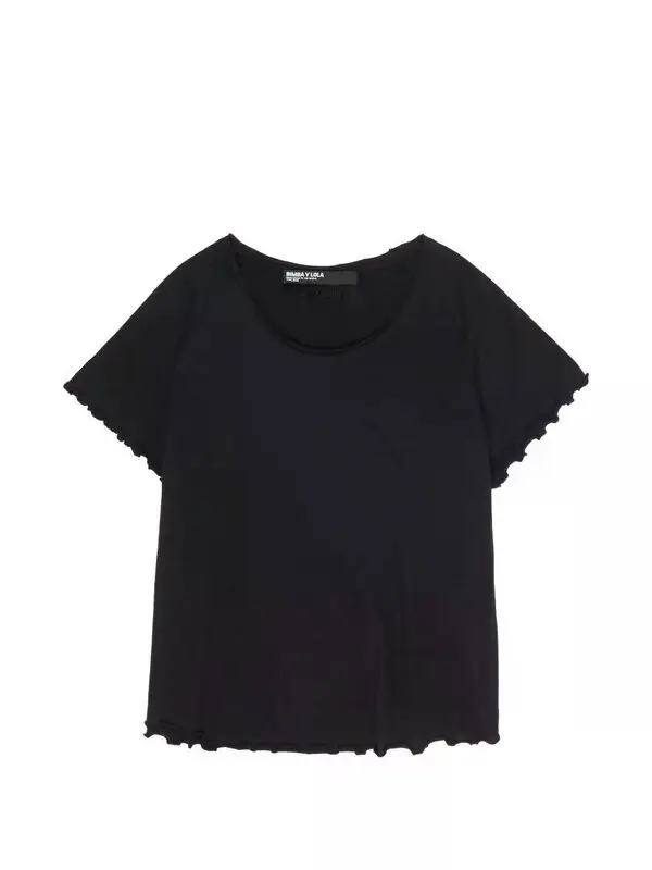 Bimba Y Lola Rolled-trim T-shirt - Black