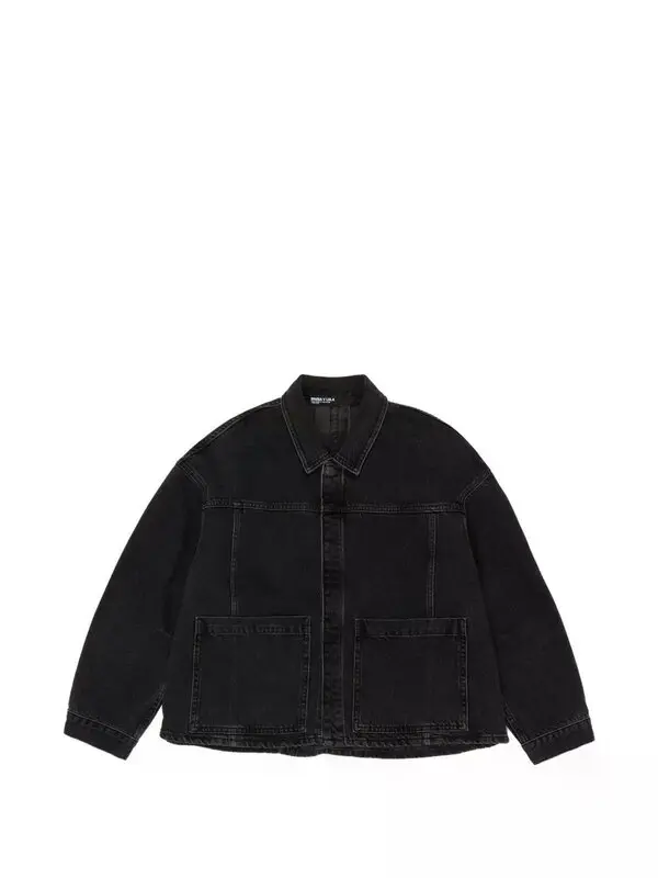 Bimba Y Lola Washed Cotton Patch Pocket Jacket