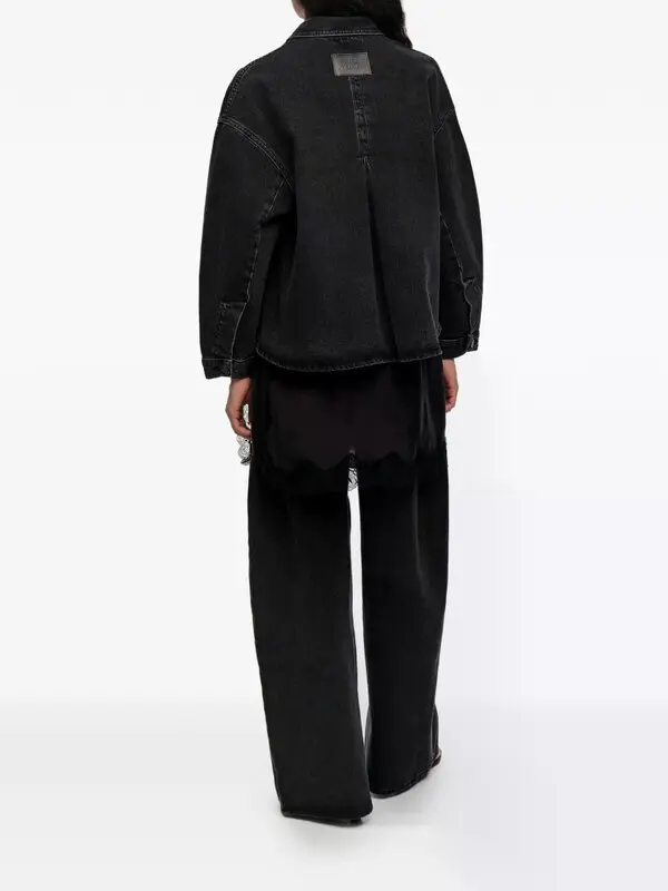 Bimba Y Lola Washed Cotton Patch Pocket Jacket