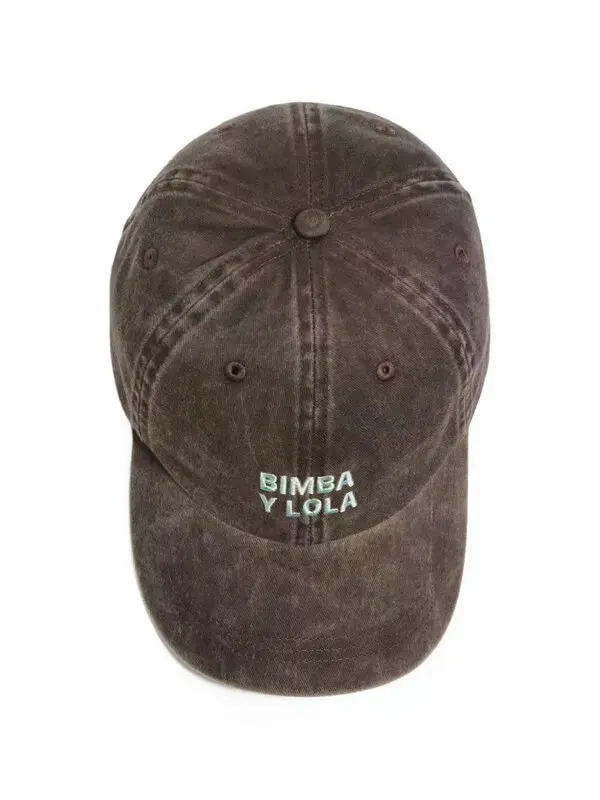 Bimba Y Lola Lettering Baseball Cap - Brown