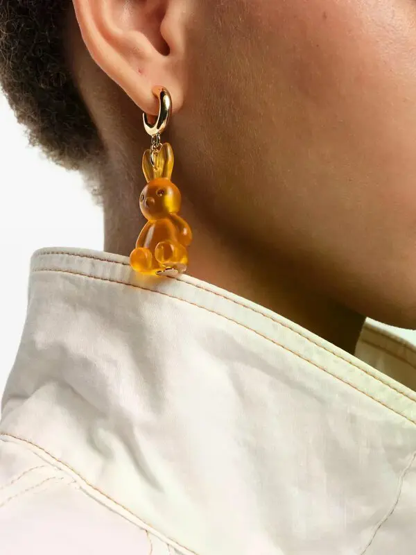 Bimba Y Lola Rabbit Hoop Earrings - Gold