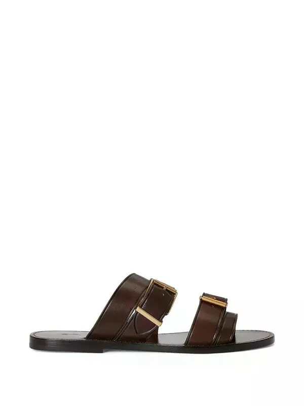 Polo Ralph Lauren Buckle Strap Sandals - Brown
