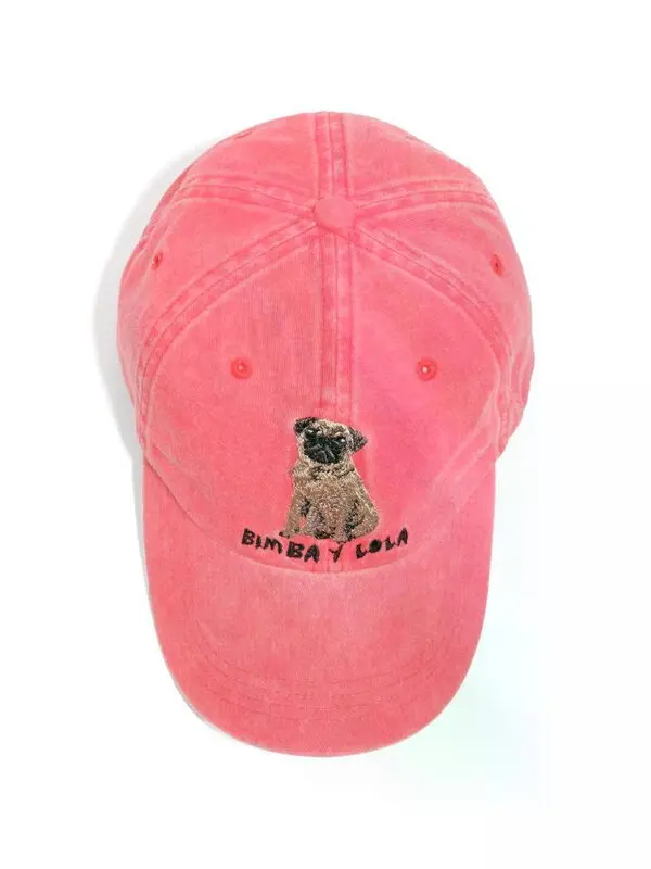 Bimba Y Lola Carlino Embroidered Baseball Cap - Pink