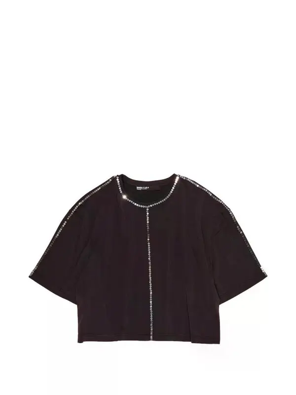 Bimba Y Lola Sequin-embellished T-shirt - Black