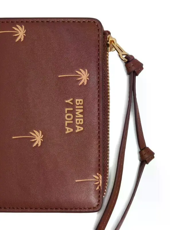 Bimba Y Lola Sand Palms Compact Purse - Brown