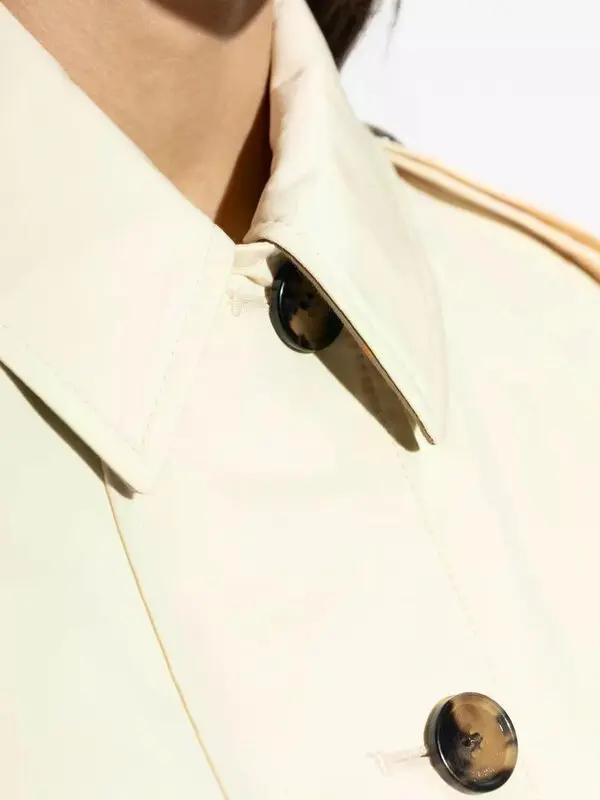 Burberry Button-fastening Cropped Jacket - Neutrals