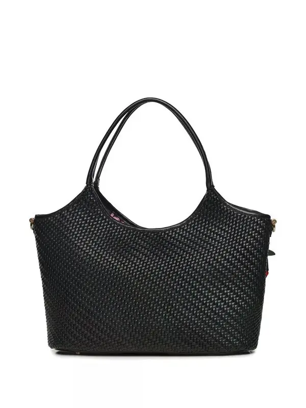 V°73 Zelda Woven Shoulder Bag - Black