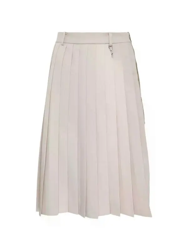 Mihara Yasuhiro Pleated Midi Skirt With Cargo Pockets