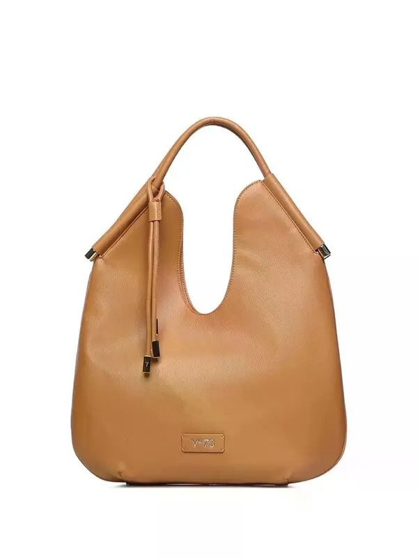 V°73 Amber Shoulder Bag With Top Handle And Tassel Detail