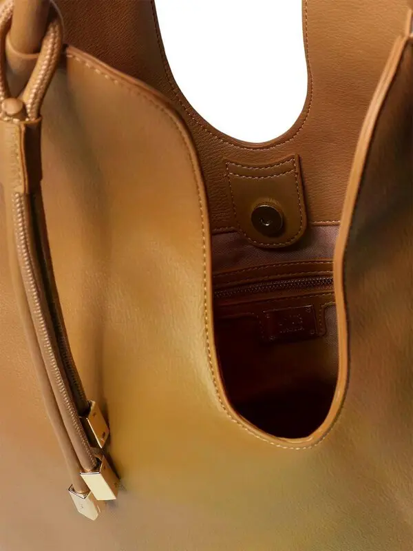 V°73 Amber Shoulder Bag With Top Handle And Tassel Detail