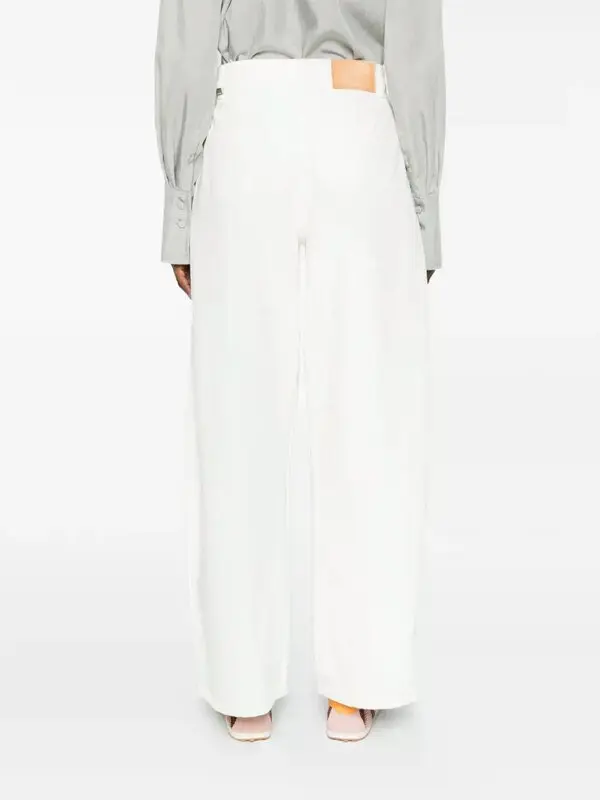 SYSTEM Button-fastening Pleated Jeans
