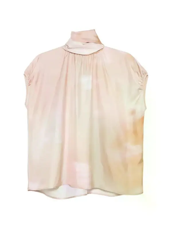 Fabiana Filippi Sleeveless Blouse With Gathered Shoulders
