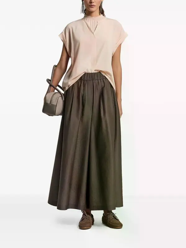 Peserico Round Neck Short Sleeve Top