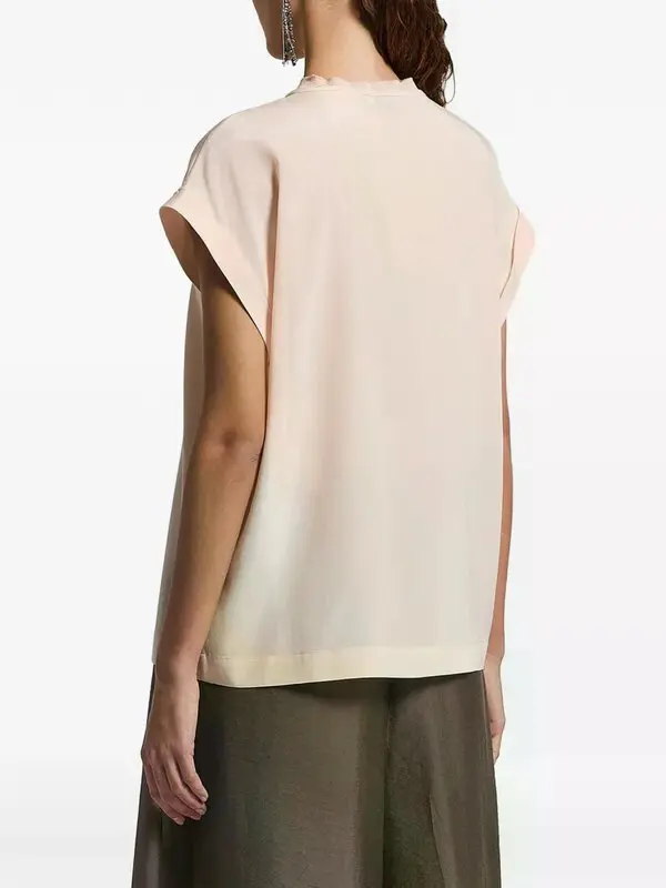 Peserico Round Neck Short Sleeve Top