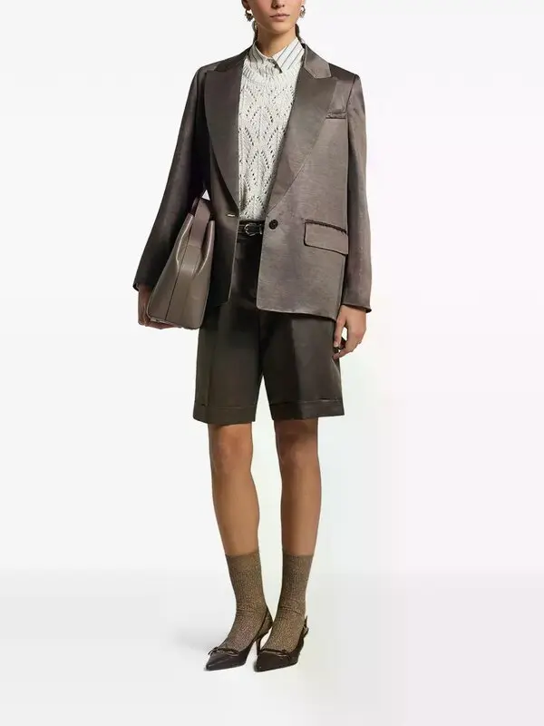Peserico Glazed Notch Lapel Blazer