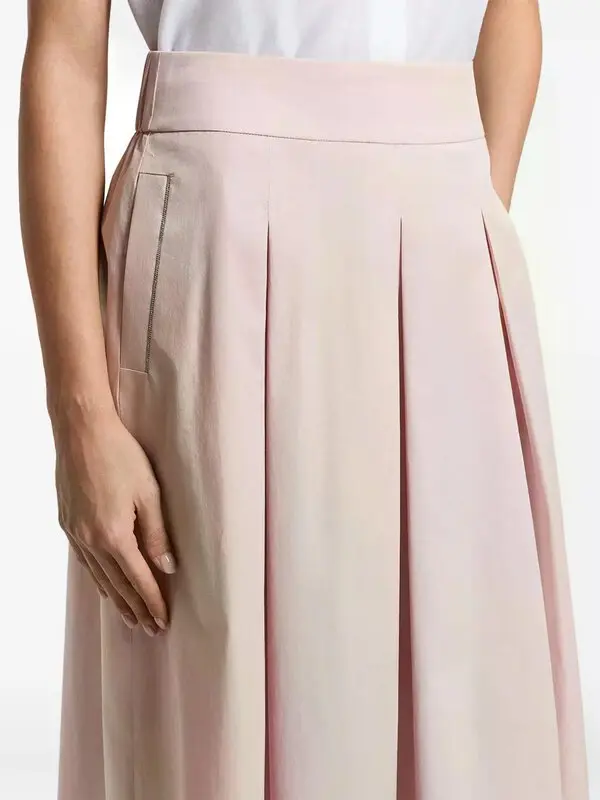 Peserico Pleated A-line Skirt
