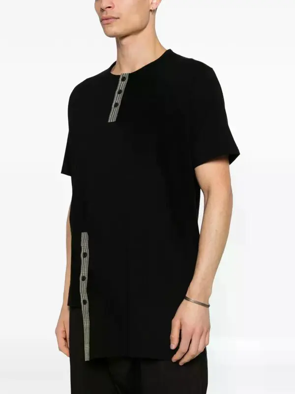 Yohji Yamamoto Button Asymmetric T-shirt