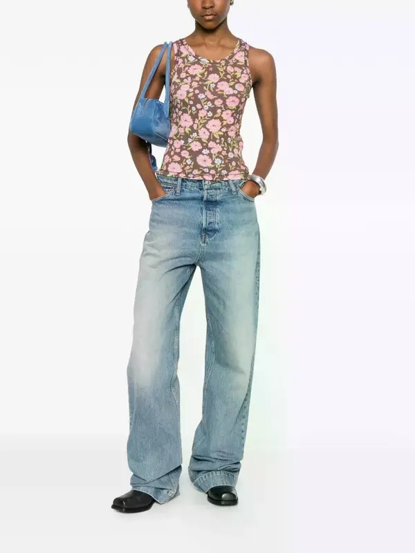 DIESEL® Floral Print Round Neck Vest