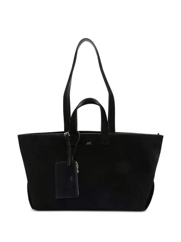 A.p.c. Le Drummer Suede Tote Bag - Black