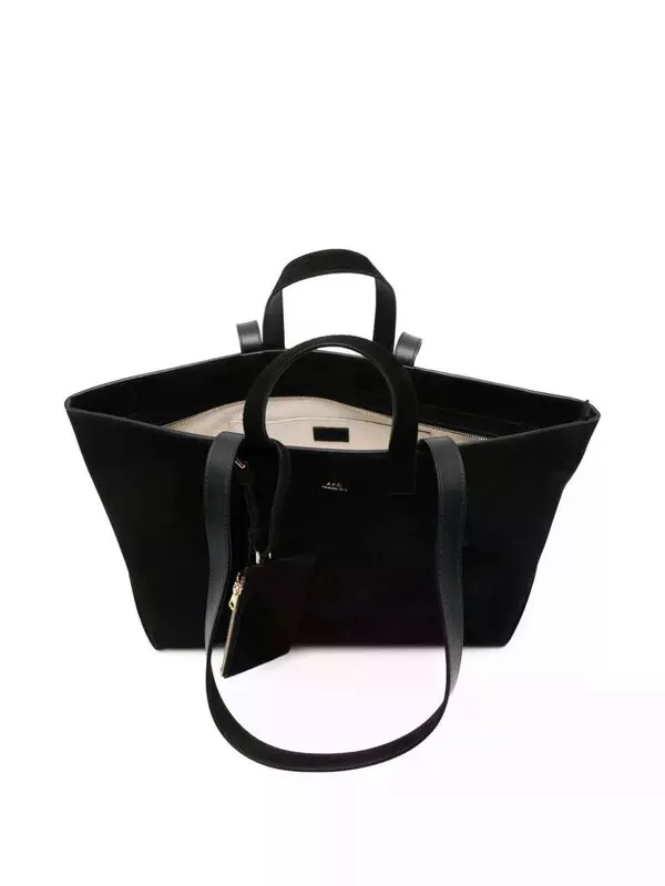 A.p.c. Le Drummer Suede Tote Bag - Black