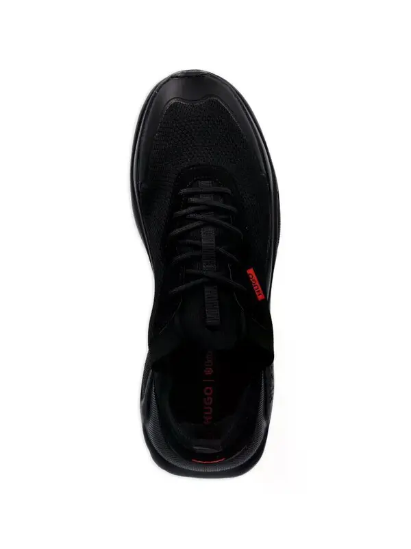 Hugo Lace-up Sneakers With Panelled Design And Lug Sole